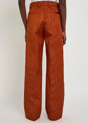 Dries Van Noten Paxy Jacquard Neoprene Trousers
