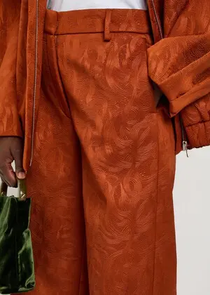 Dries Van Noten Paxy Jacquard Neoprene Trousers