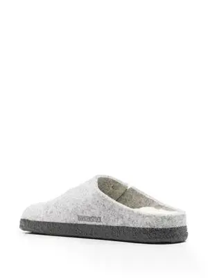BIRKENSTOCK Zermatt Felt Slides With Shearling Lining
