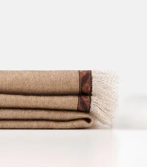 Etro Clergy Pegaso Floral Wool Throw - Brown