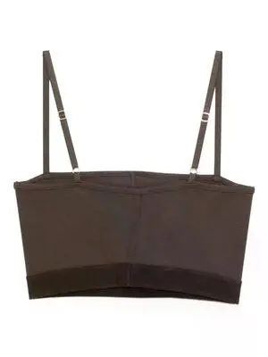 TOM FORD Logo-embroidered Tank Top - Brown