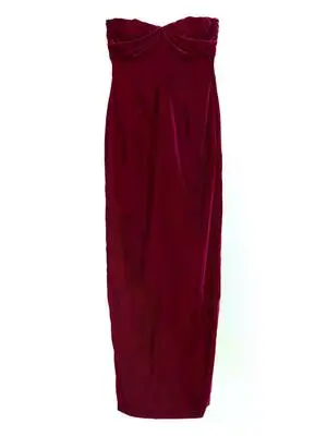 TOM FORD Draped Detail Dress - Purple