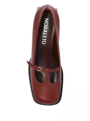 NODALETO T-bar Block Heel Pumps