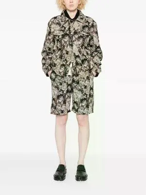 BLESS Cat-print Drawstring Shorts