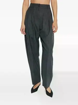 Studio Nicholson Pleated Tapered Wool Trousers