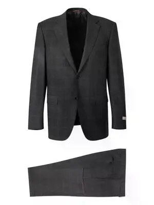 Canali Check-pattern Single-breasted Suit
