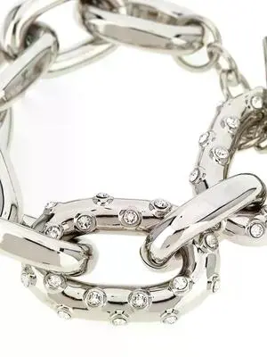 Rabanne Xl Link Crystal-embellished Chain Bracelet