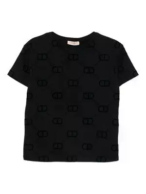 TWINSET Logo Pattern T-shirt