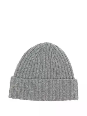 N.peal Chunky Ribbed Beanie - Grey