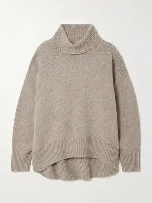 Arch4 Oversized Cashmere Turtleneck Sweater - Neutrals