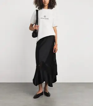 ANINE BING Cotton Monogram T-shirt