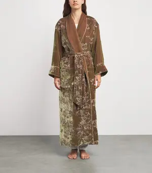 DANIEL HANSON Velvet Embroidered Robe