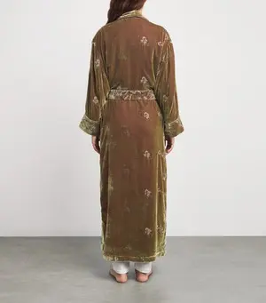 DANIEL HANSON Velvet Embroidered Robe