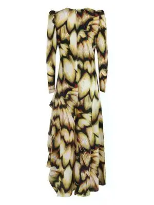 La DoubleJ Monarch Abstract-print Maxi Dress