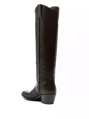 P.a.r.o.s.h Knee-high Leather Boots - Brown