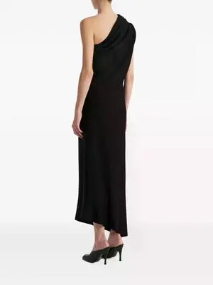 Khaite Asymmetric Dress In Wool Blend