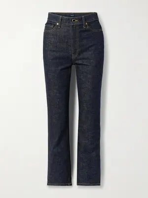 Khaite Abigail High-rise Straight-leg Jeans - Blue