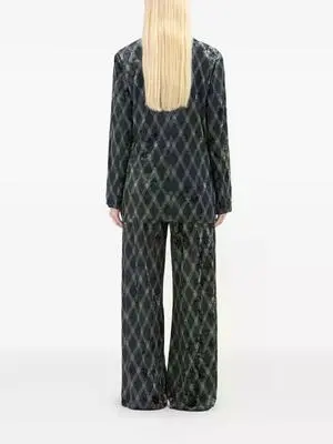 PIERRE-LOUIS MASCIA Diamond Pattern Velvet Blazer