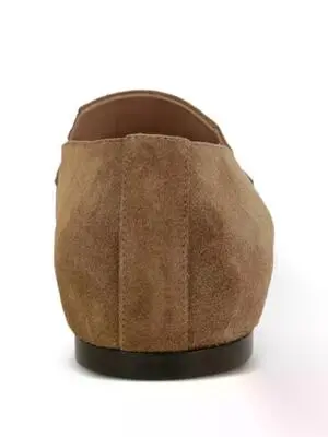 NODALETO Leather Loafers - Brown