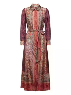 PIERRE-LOUIS MASCIA Printed Shirt Maxi Dress
