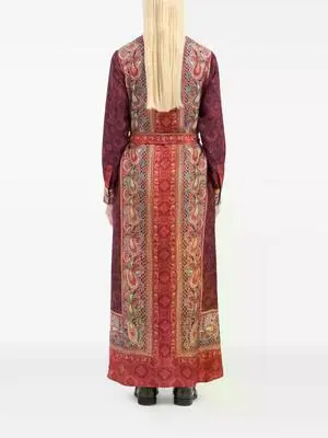 PIERRE-LOUIS MASCIA Printed Shirt Maxi Dress