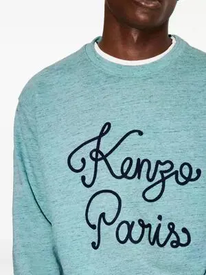 Kenzo Paris Chainstitch-embroidered Logo Sweatshirt