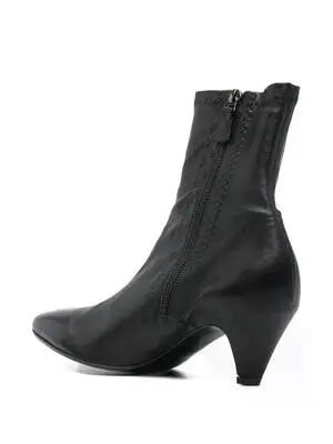 DEL CARLO Leather Pointed-toe Boots