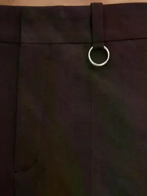 AERON Pinstripe Ring-detail Trousers