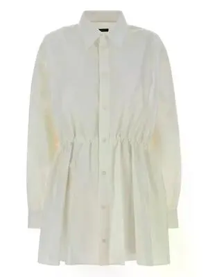 Balenciaga Cotton Shirt Dress With Button Fastening
