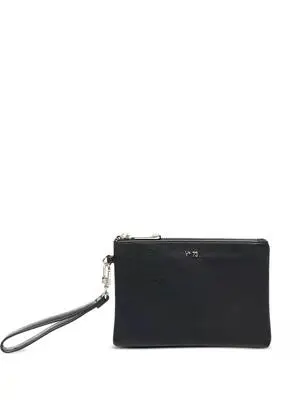 V°73 Logo-lettering Clutch - Black