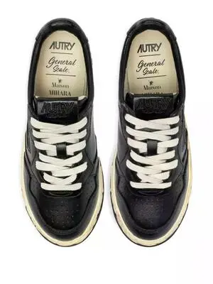 AUTRY X Maison Mihara Yasuhiro Medalist Low Leather Sneakers - Black