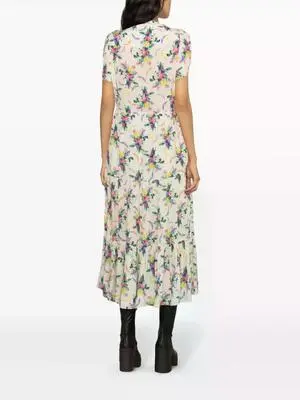 Zadig&Voltaire Soft Bouquet" Floral Print Midi Dress