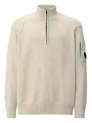C.P. COMPANY Half-zip Sweater - Neutrals