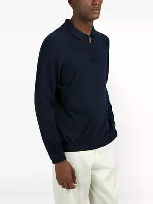 Paul & Shark Half-zip Polo Shirt - Blue