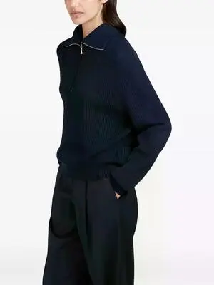 Paul & Shark Ribbed Half-zip Sweater