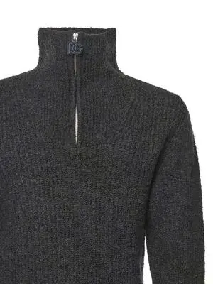 Dolce & Gabbana High Neck Zip-up Sweater