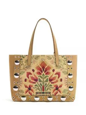 Valentino Garavani Medium Nellcôte Tote - Neutrals