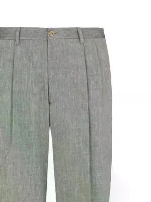 Giorgio Armani Pleated Front Trousers - Grey