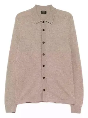 Brioni Cashmere Button-up Shirt - Neutrals