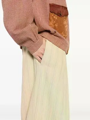 COMMUNS Striped Wide-leg Trousers