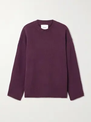 LISA YANG Kristy Cashmere Sweater - Burgundy