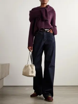 LISA YANG Kristy Cashmere Sweater - Burgundy