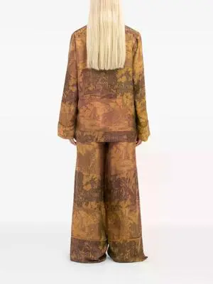 PIERRE-LOUIS MASCIA Landscape-print Shirt