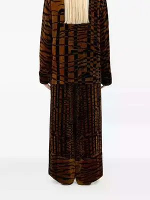 PIERRE-LOUIS MASCIA Tiger-print Double-breasted Jacket