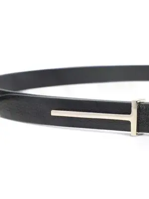 TOM FORD T-bar Leather Belt