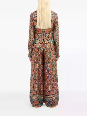 PIERRE-LOUIS MASCIA Geometric Pattern Silk Waistcoat