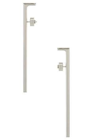 Khaite Empire Long Earrings - Silver