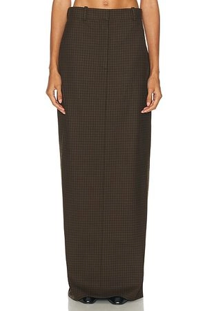 Acne Studios Inashy Maxi Skirt - Multi Brown