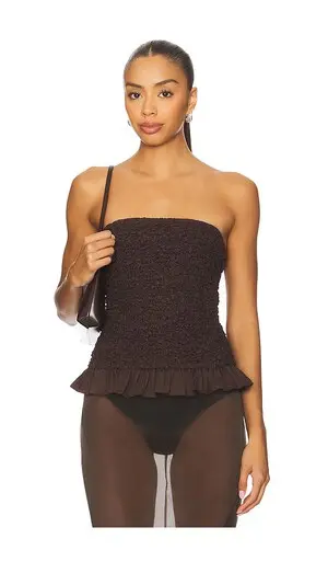 House Of Harlow 1960 X Revolve Mila Top - Chocolate