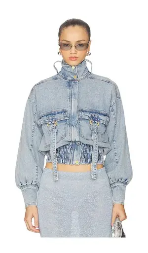 ASTA RESORT Diana Denim Parker Jacket